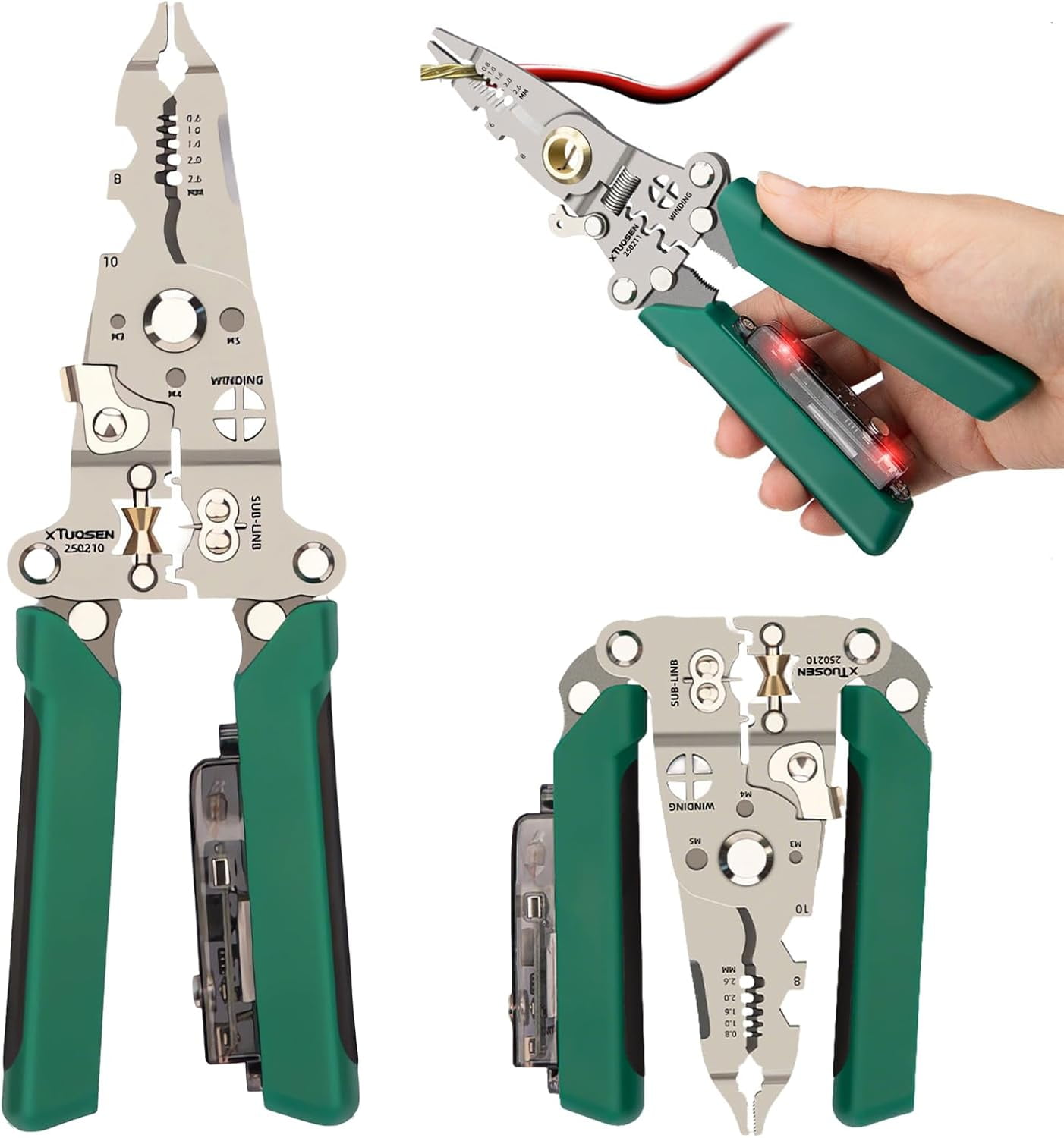 8 In 1 Wire Stripper, 2025 New Multifunction Electric Wire Stripping ...