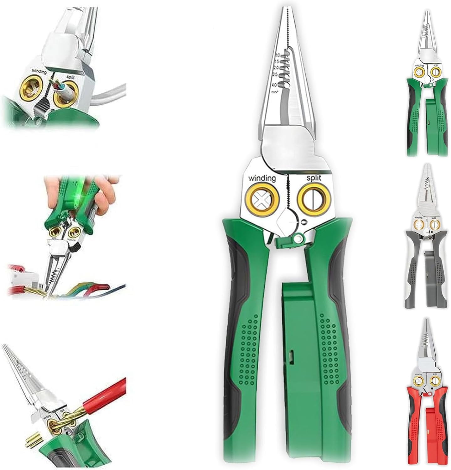 8 in 1 Wire Stripper, Pliers with Voltage Tester for Cutting and ...