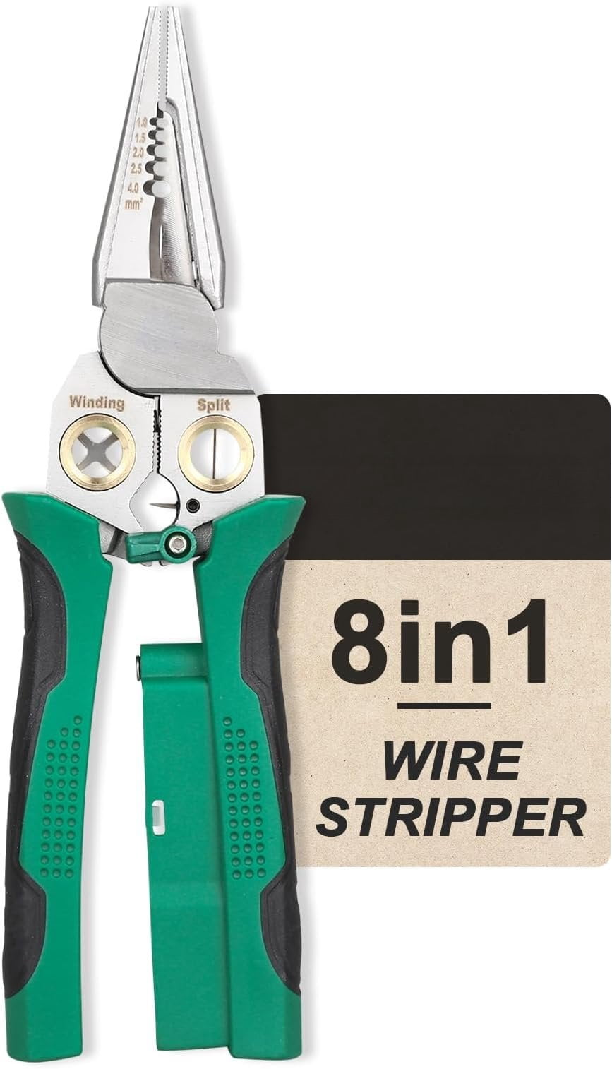 8 in 1 Wire Stripper with Tester, Multi-function Electric Wire ...