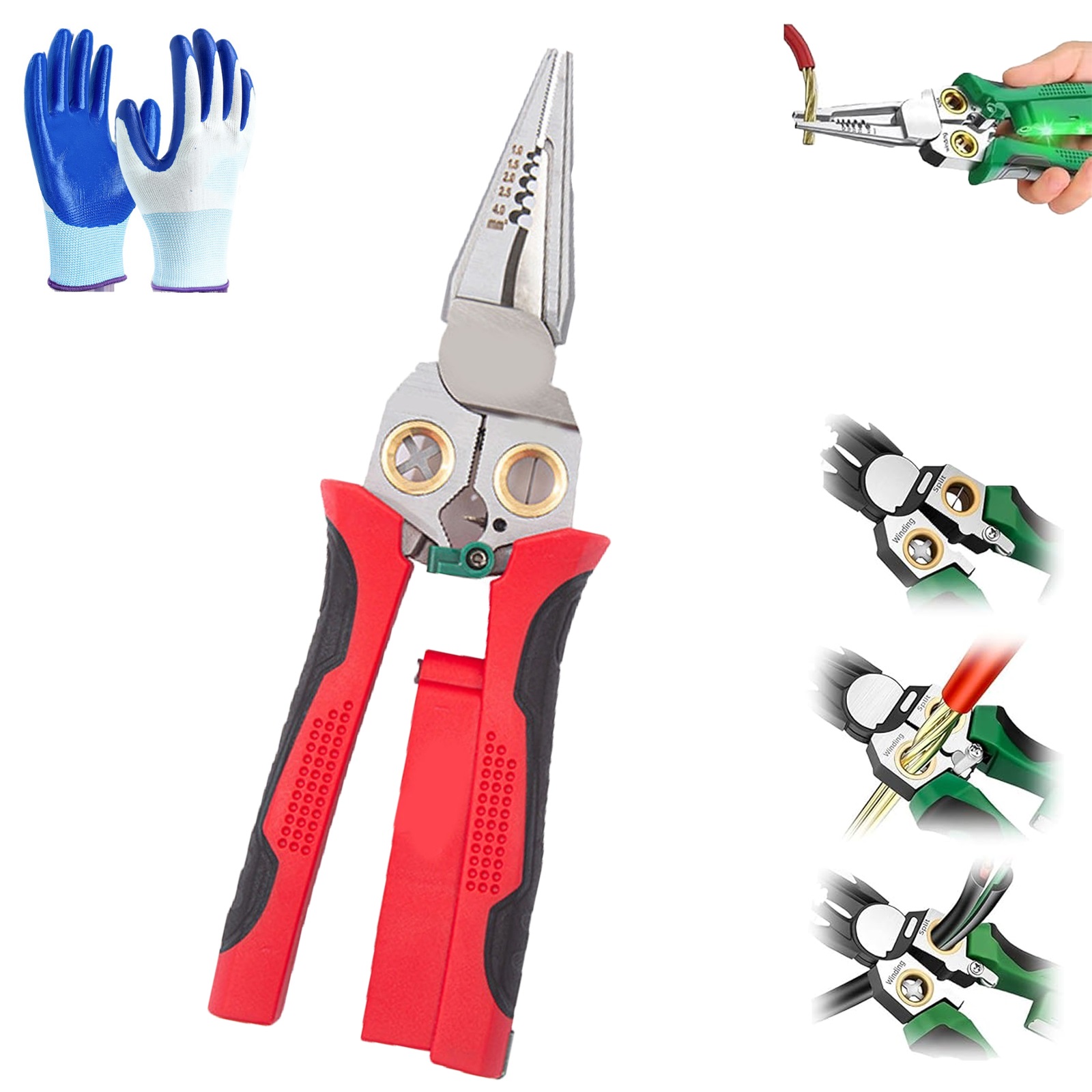 8 in 1 Wire Stripper Twister for Cutting and Pulling Wires, 2026 New ...