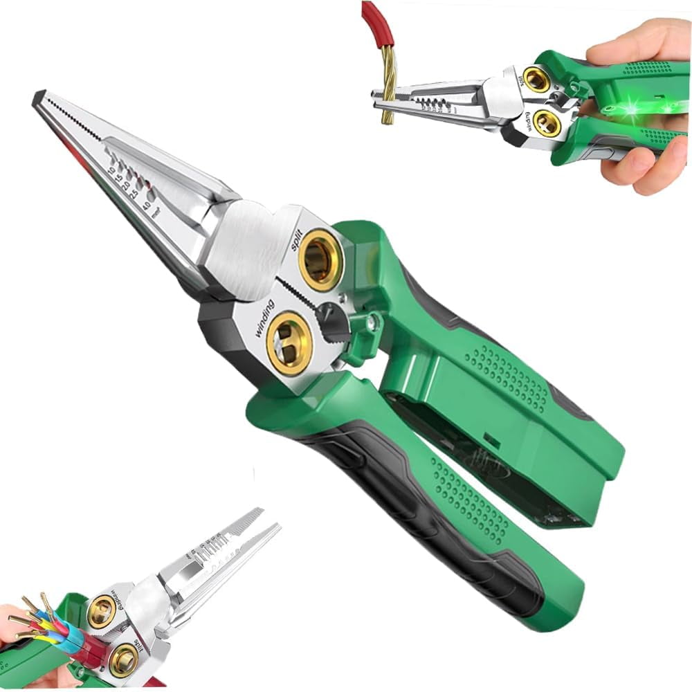 8 In 1 Wire Stripper Twister - Multi-Function Wire Stripping Pliers for ...