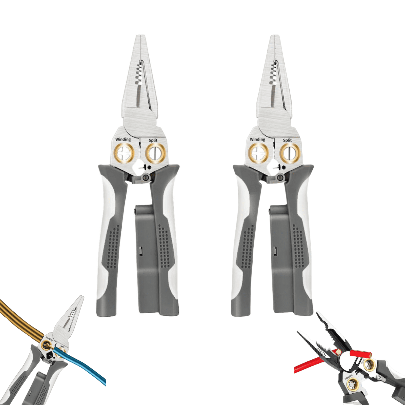 8 In 1 Wire Stripper with Voltage Tester, Metal Wire Stripper Tool for ...