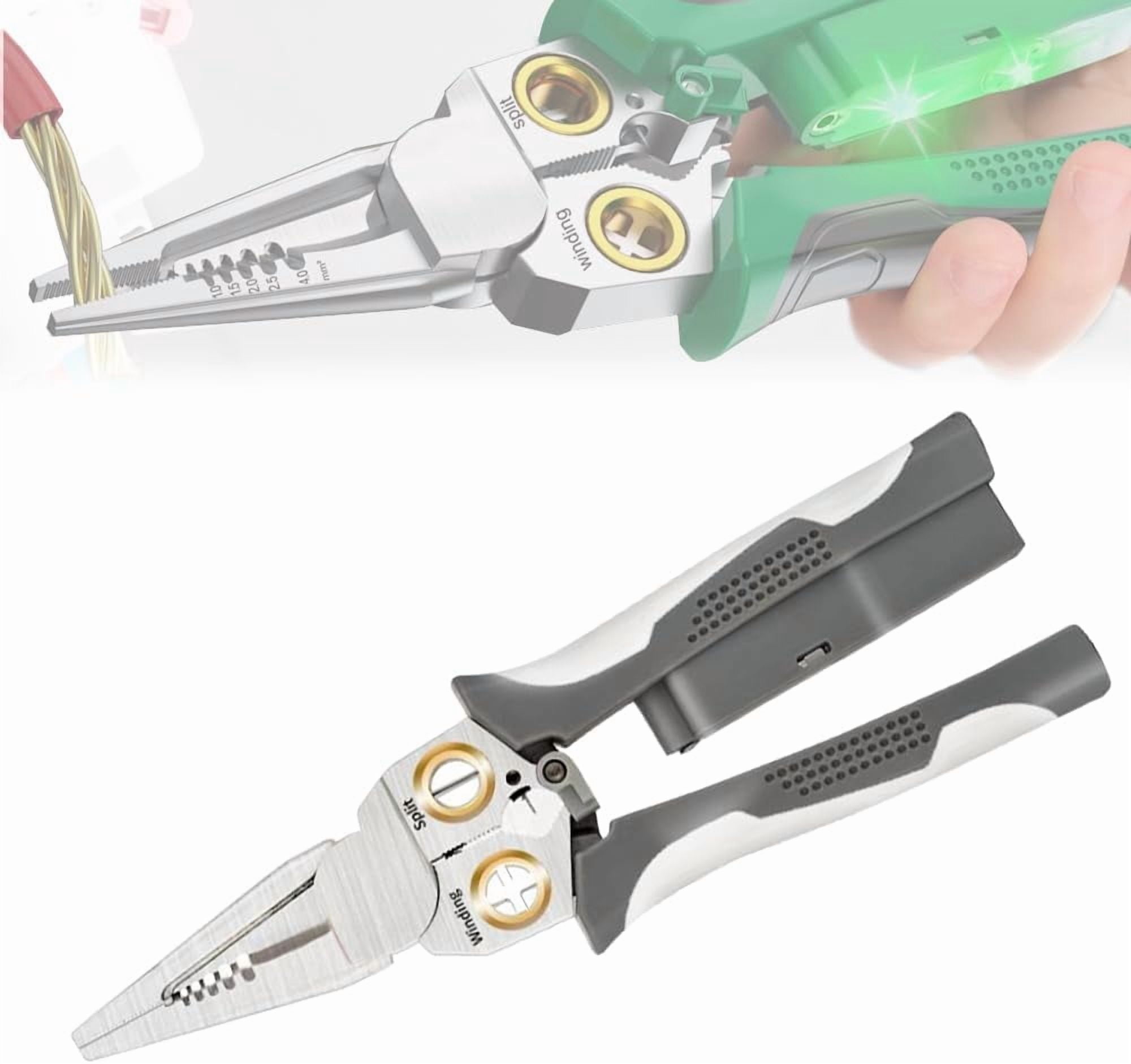 8 In 1 Wire Stripping Pliers, 2025 Upgraded Electrician Tool, Multi ...