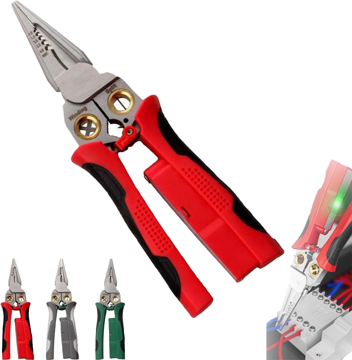 8 in 1 Wire Stripping Pliers,8 in 1 Wire Stripper with Voltage Tester ...