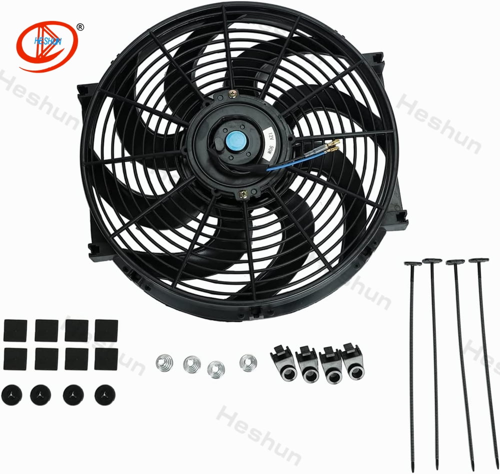 8/10/12/14/16 Inch Slim Fan Push Pull High Performance Electric Radiator Cooling Fans 12V 80W ...