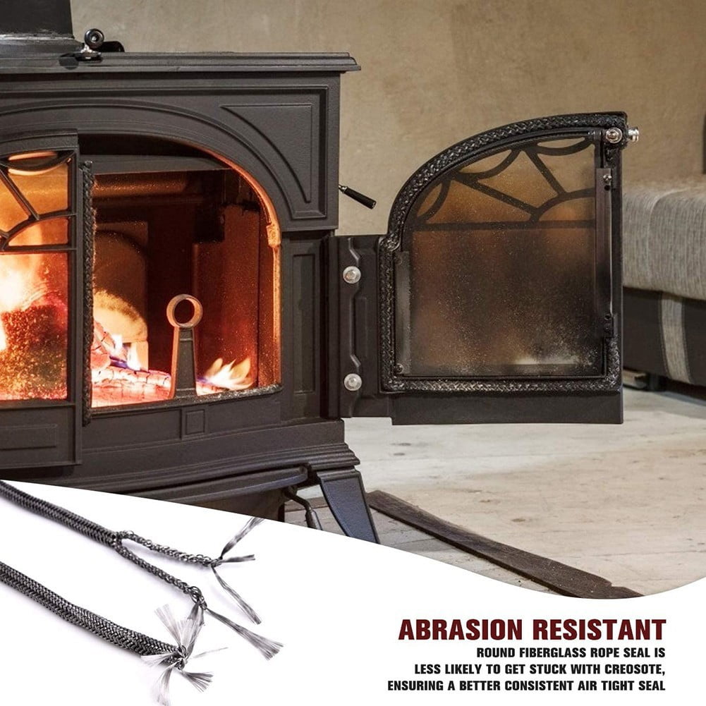 8/10/12/14/16mm Stove Rope Self Adhesive Fiberglass Seal Stove Fire ...