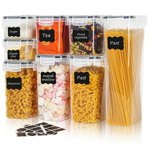 8/10/12/15/18/21pcs Large Airtight Food Storage Containers - Dishwasher ...