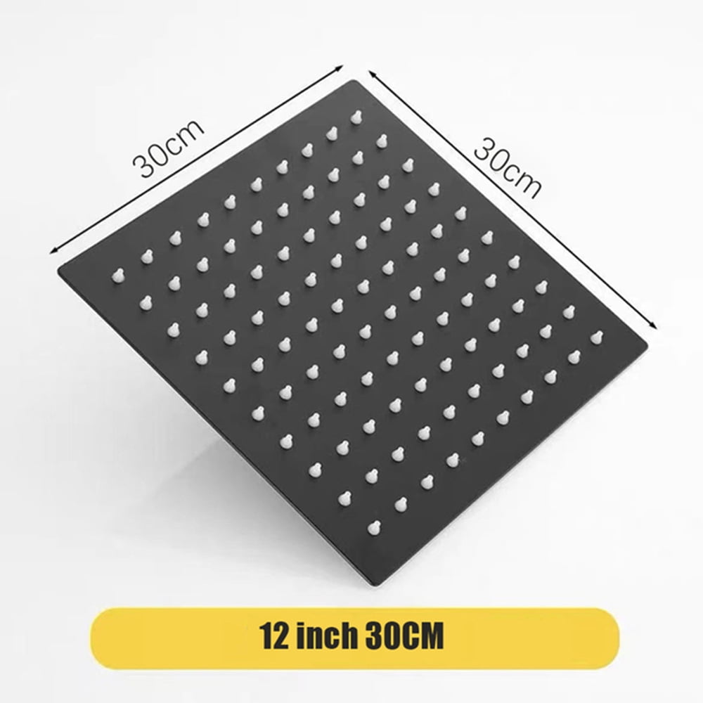 8" 10" 12" Big Panel High Pressure Ceiling Mounted Shower Head Stainless Steel Large Flow ...