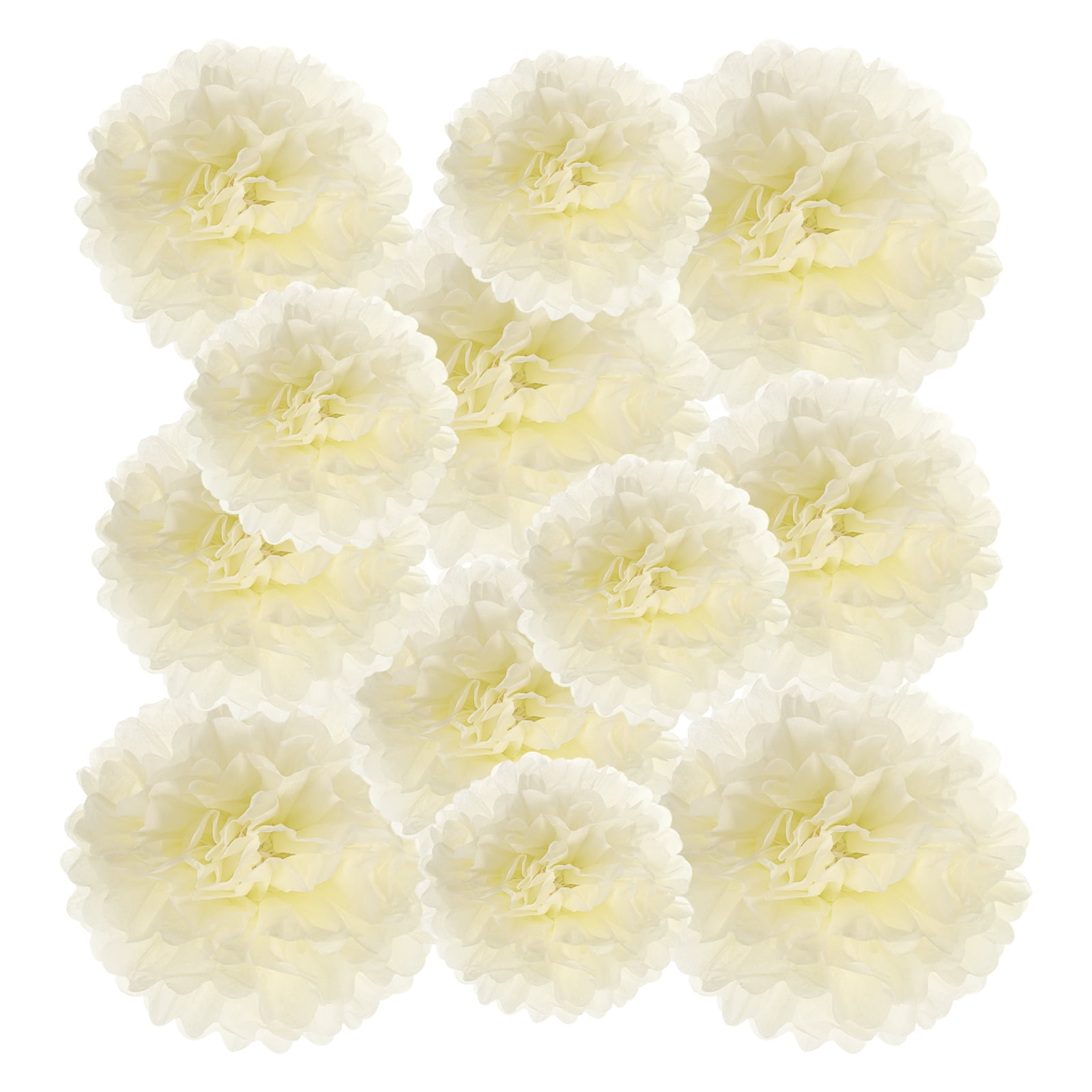 8" 10" 12" Tissue Paper Pom Poms, 12PCS Pom Poms Paper Flowers Ball ...