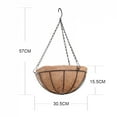 8/10/12-inch Coconut Fiber Plant Holder Metal Hanging Basket Round Wire ...