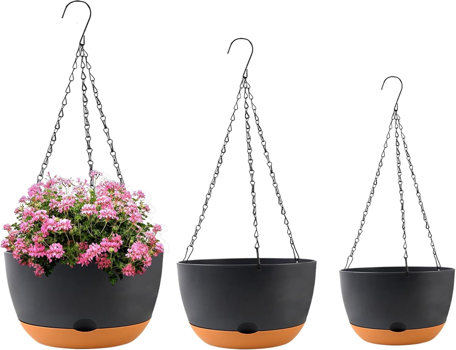 8/10/12 inch Plant Pot Hanging Planters Self Watering Pots for Indoor ...
