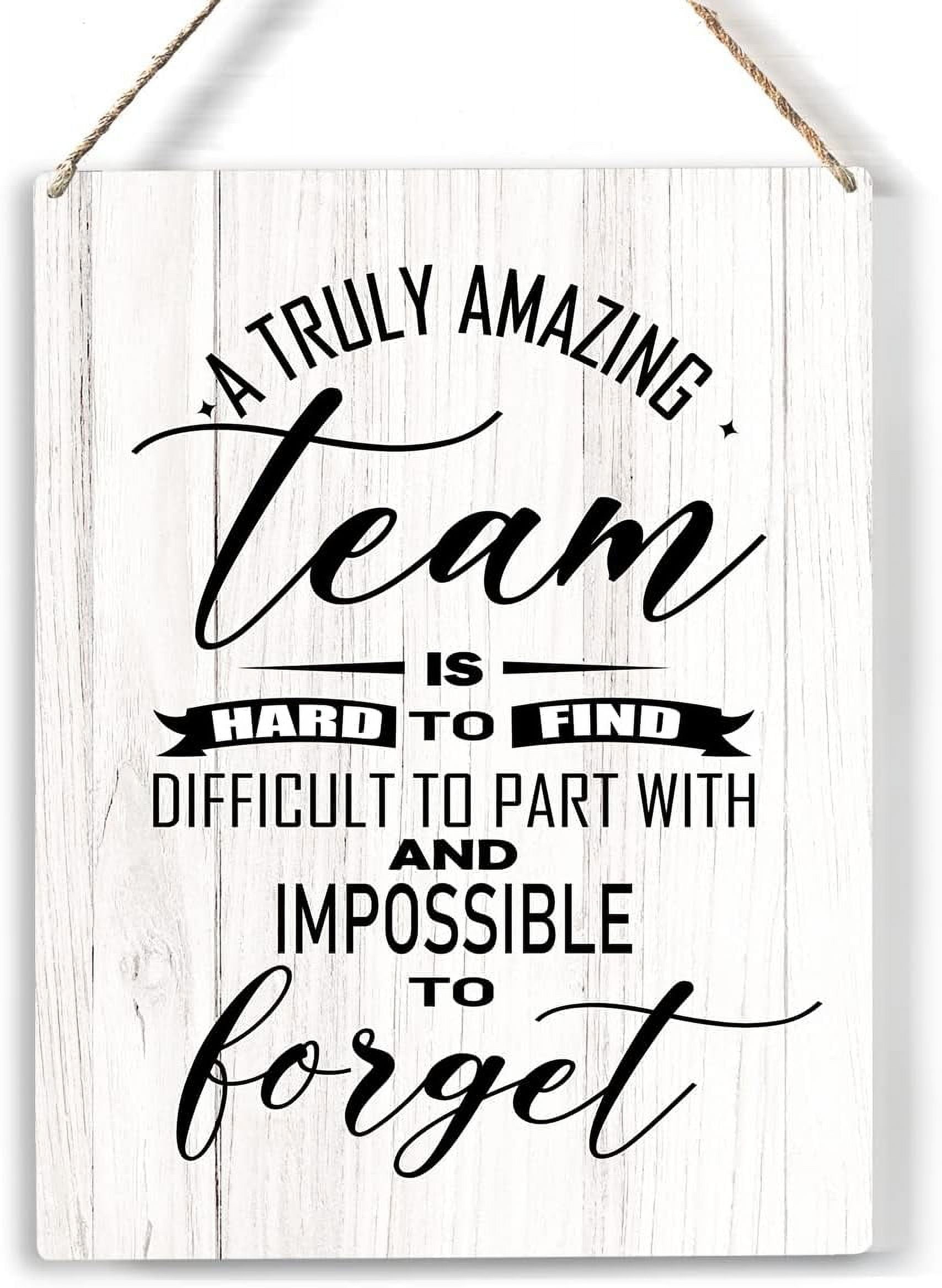8"×10" A Truly Amazing Team is Hard to Find Wood Sign Office Theme Team ...