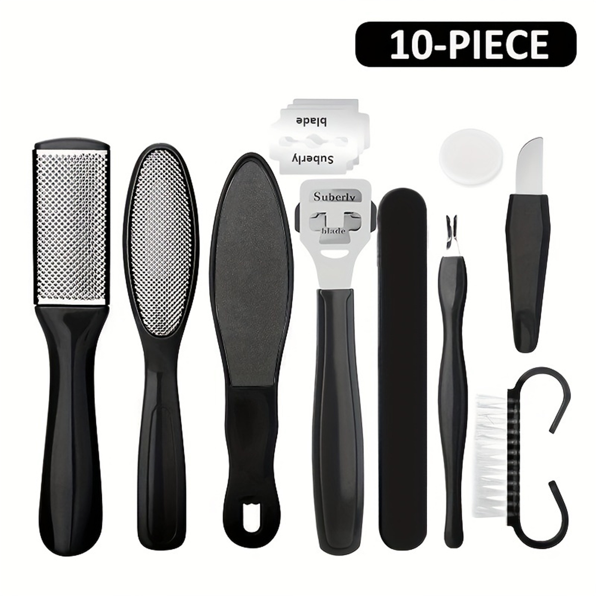 8/10 Pcs Pedicure Set Peeling and Exfoliating Calluses Foot Scrubbing ...