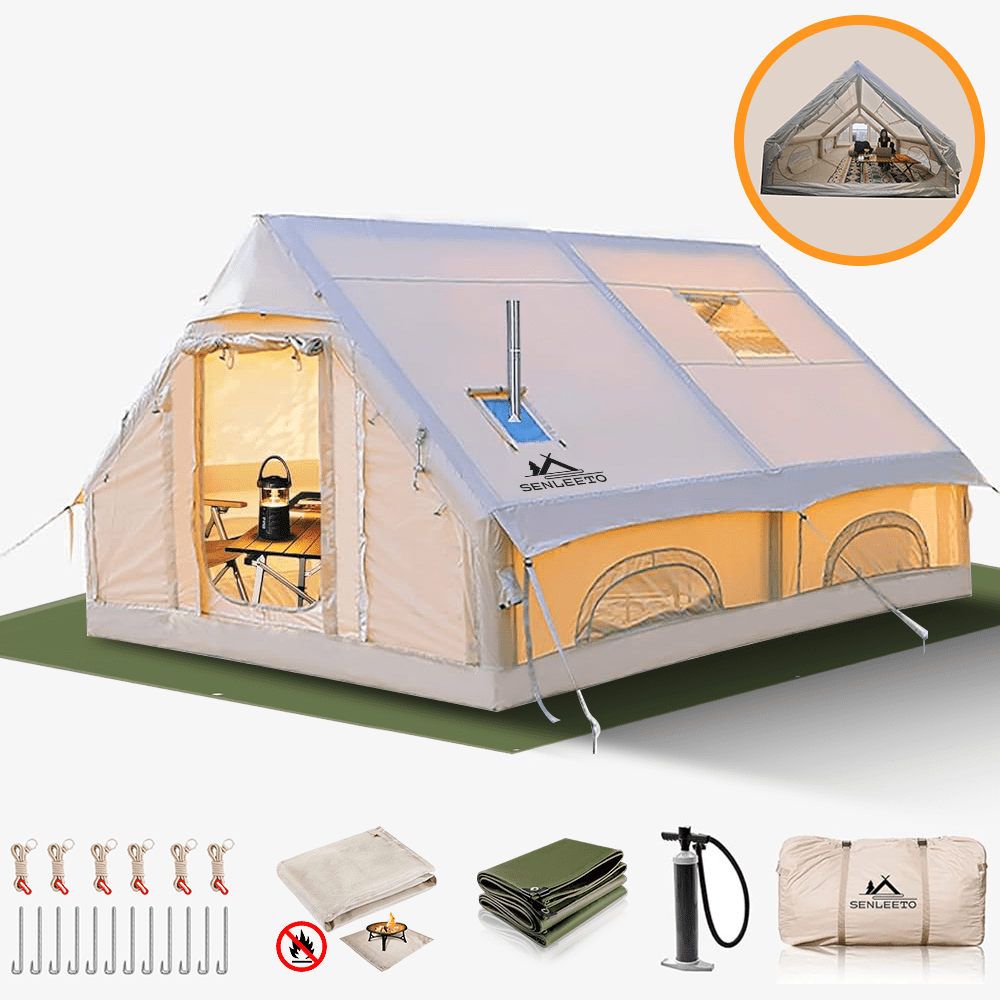 8-10 Person 420D Oxford Tent + Floor Mat - Walmart.com