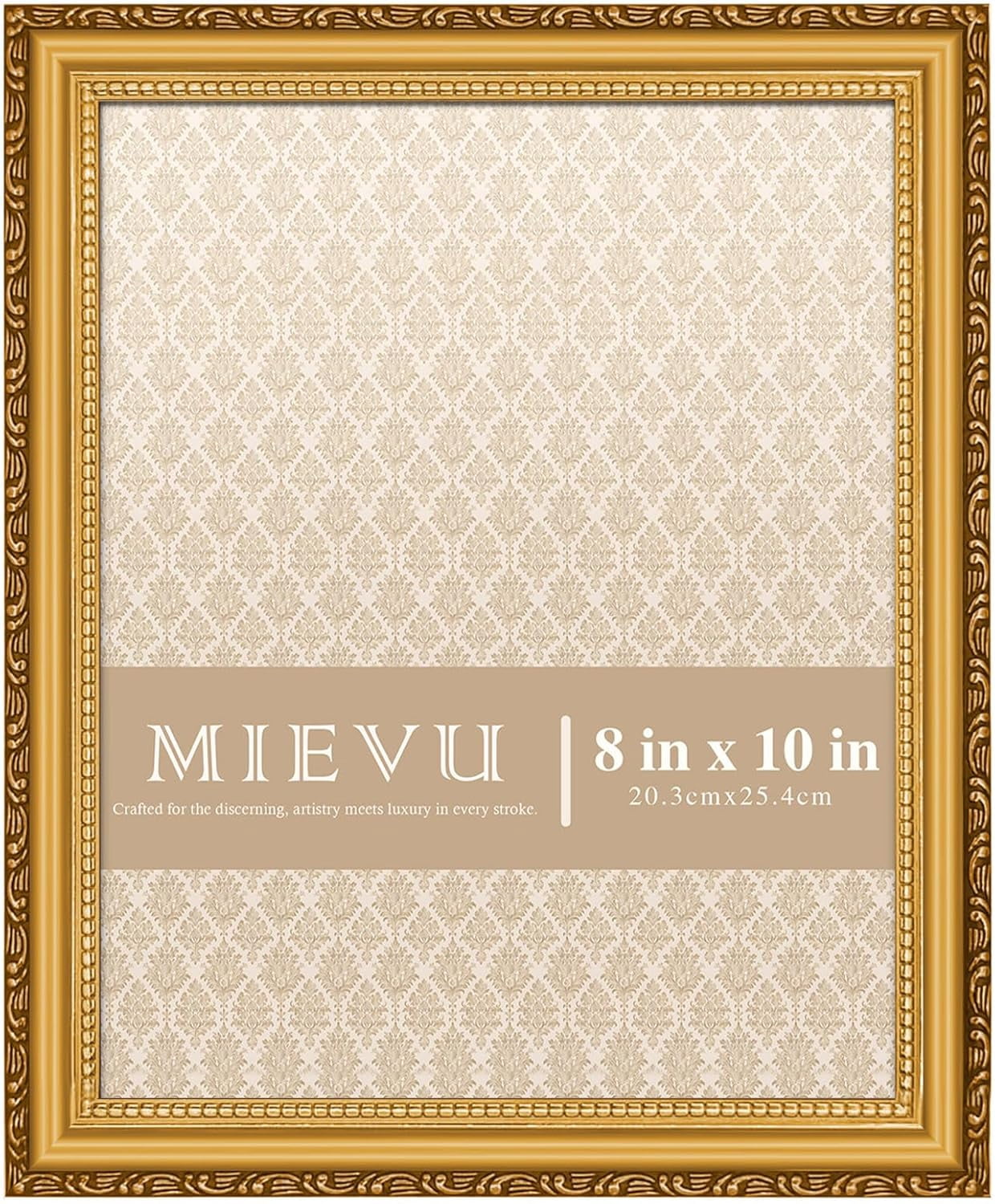 8×10 Picture Frame Gold - Picture Frames for Wall Hanging And Tabletop ...