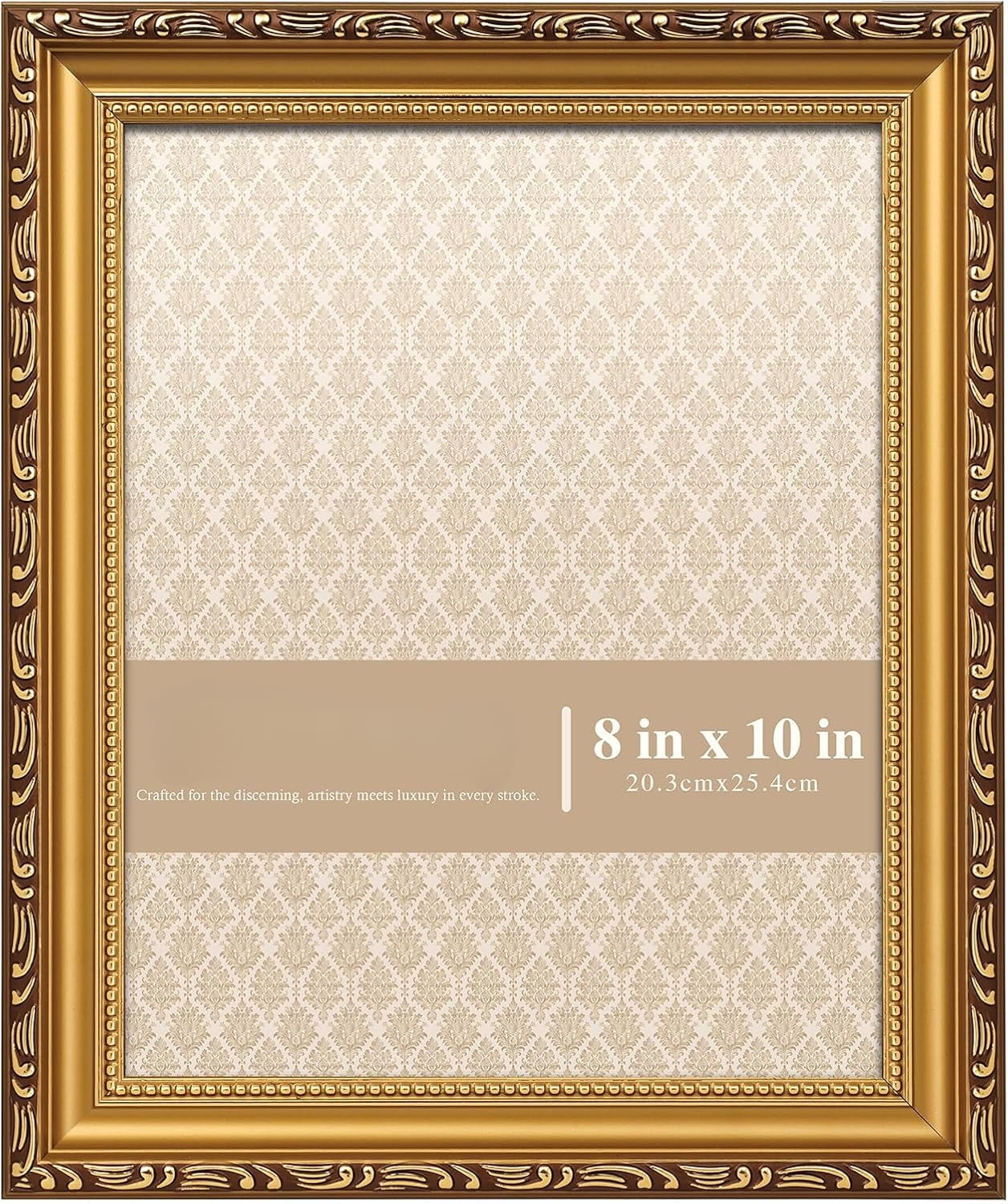 8×10 Picture Frame Gold - Picture Frames for Wall Hanging And Tabletop Display, Ornate Photo ...