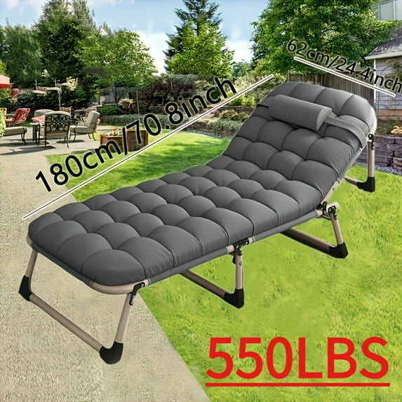 8/10FT Heavy-Duty Folding Bed with Flip-up Mattress Included, 450 ...