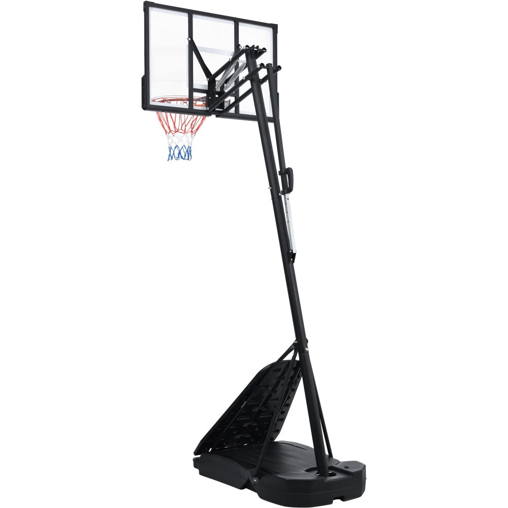 8-10Ft Height Adjustable Portable Basketball Hoop System with Wheels ...