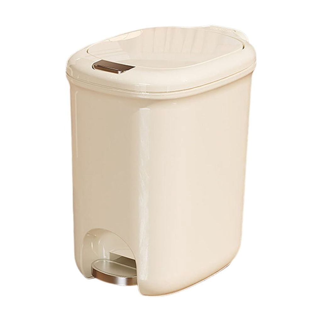 8/10L Foot Pedal Waste Bins Office Kitchen Trash Bin Waterproof ...