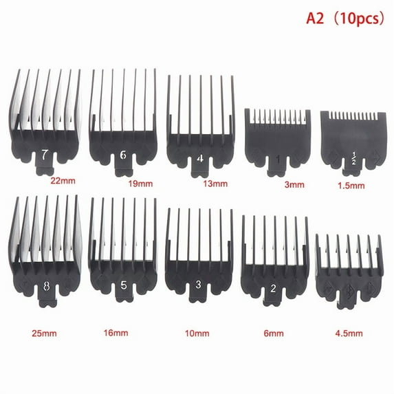 8/10Pcs 1.5-25mm Universal Hair Clipper Limit Comb Guide Limit Comb Trimmer Guards Attachment ...