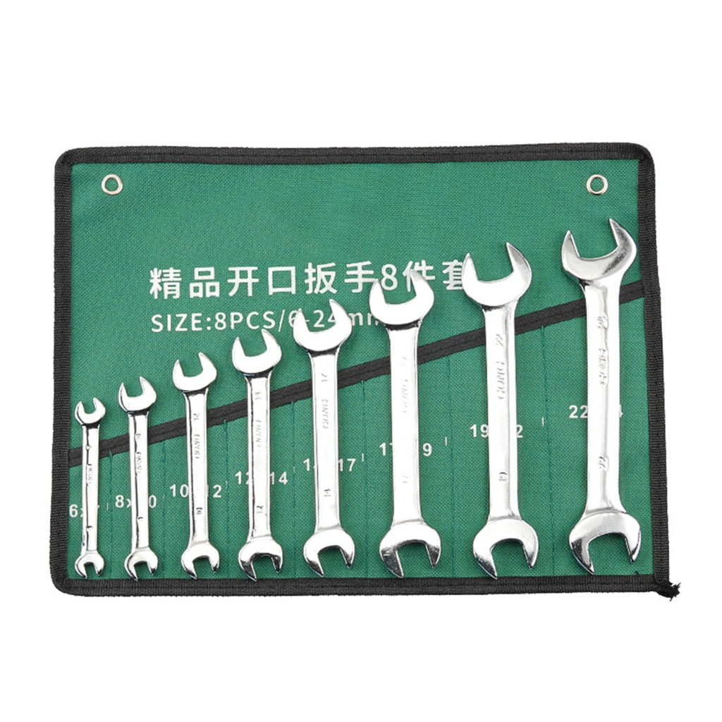 8/10Pcs Multipurpose Hand Tool Wrench Kit Double Ended Open End ...