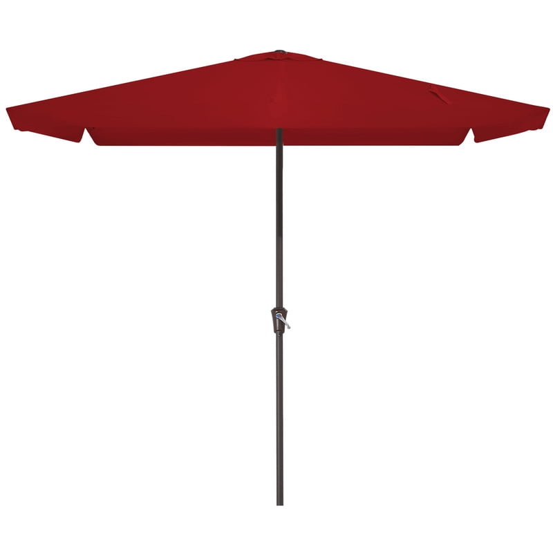 8*10ft Rectangular Patio Market Umbrella with Sagging Edge，UV ...