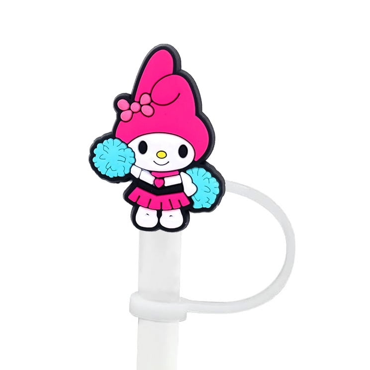 8-10mm Sanrio Straw Cover Anime Hello Kitty My Melody Kuromi Pochacco ...