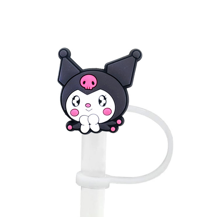 8-10mm Sanrio Straw Cover Anime Hello Kitty My Melody Kuromi Pochacco ...