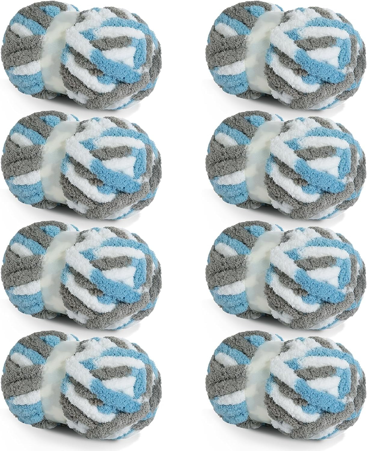 8/12/18 Pack Giant Chunky Yarn for Crocheting,Super Bulky Large Soft ...