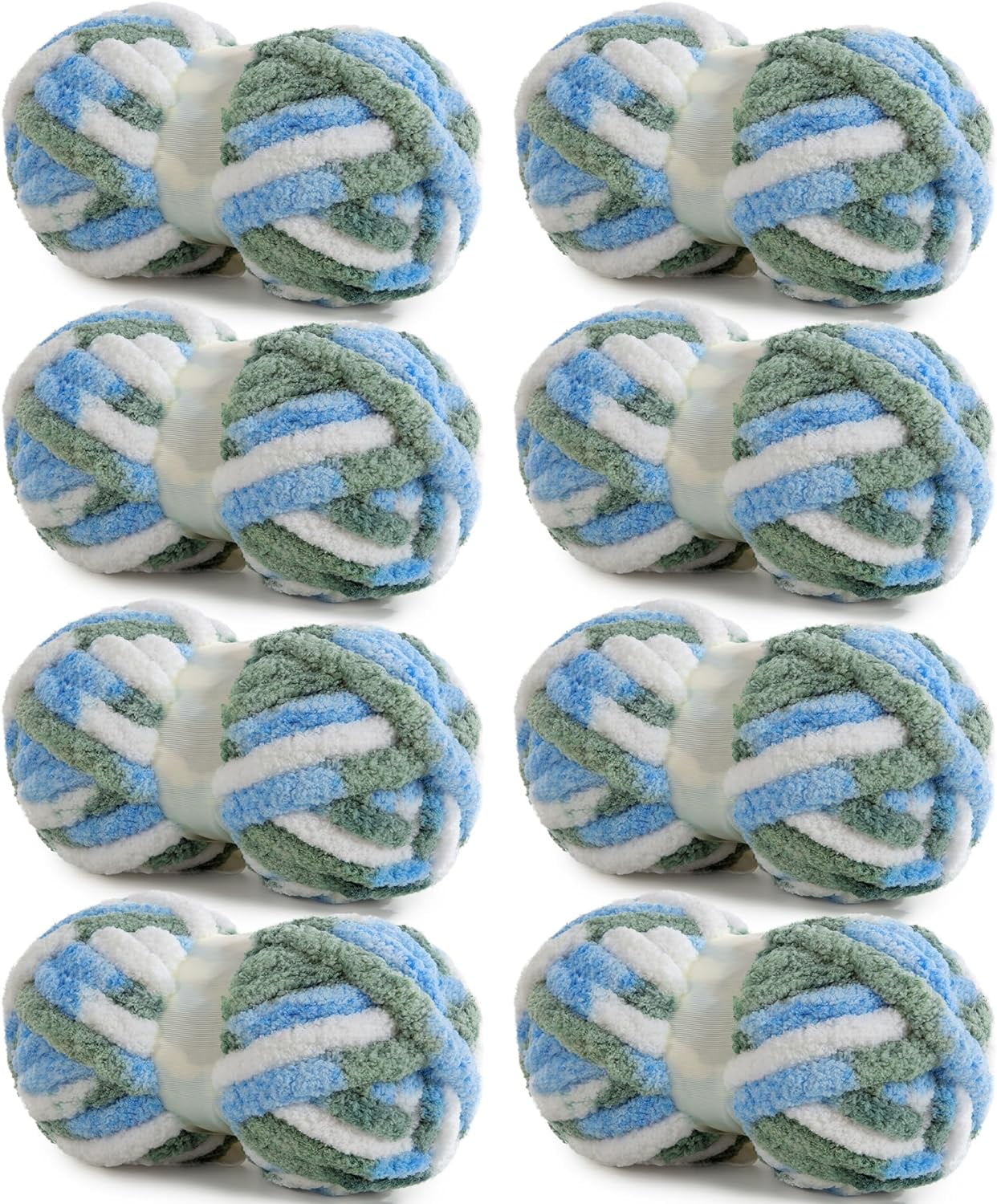 8/12/18 Pack Giant Chunky Yarn for Crocheting,Super Bulky Large Soft ...