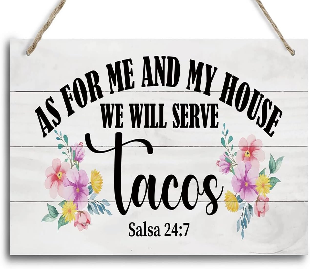 8"×12" As for Me and My House We Will Serve The Lord Inspirational ...