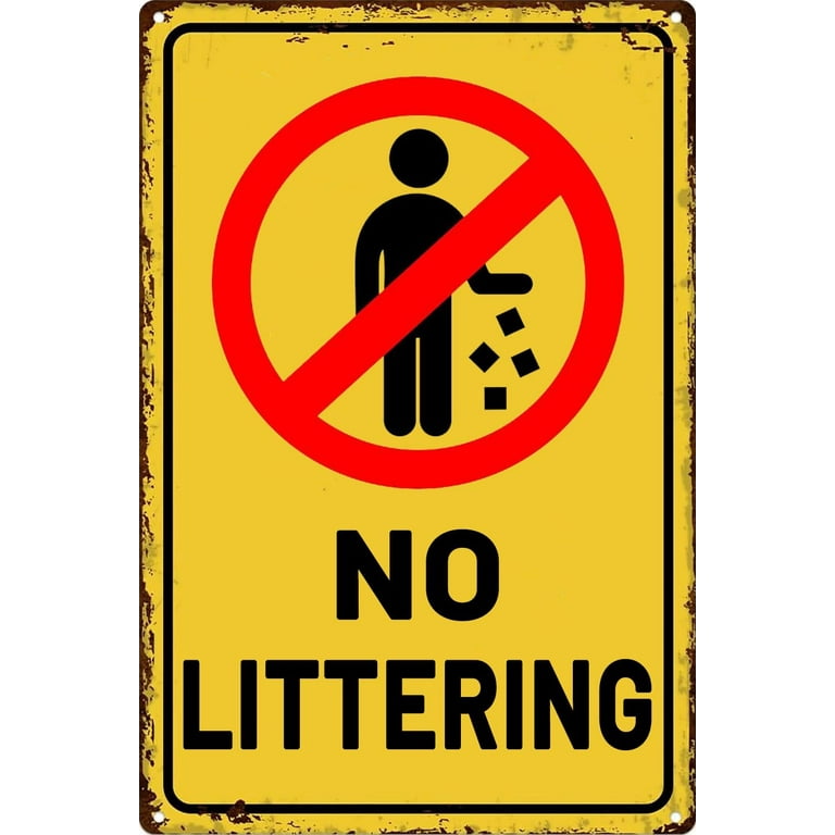 No Littering Poster Anti Littering Poster Hi Res Stock Photography And