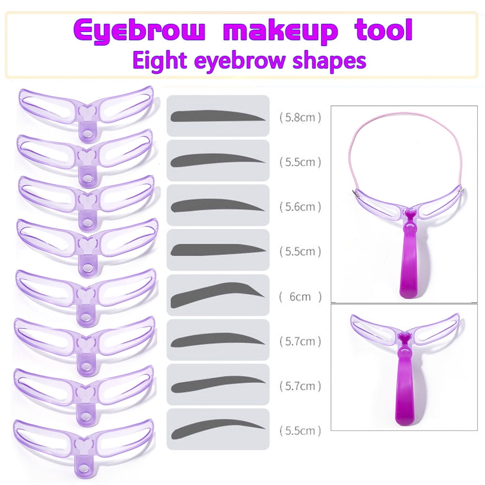 Eyebrow Stencils 24-Piece Eye - Reusable Shaping Templates For Perfect ...