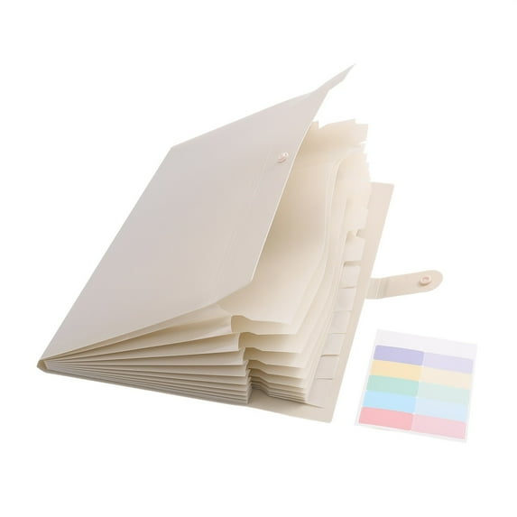 8/12 Pockets Expandable Document Organizer with Folding File Labels ...