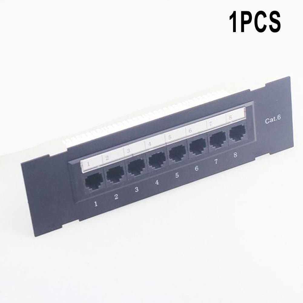 8/12 Port Cat6 Patch Panel Solution for Network Wiring Easy to Install ...