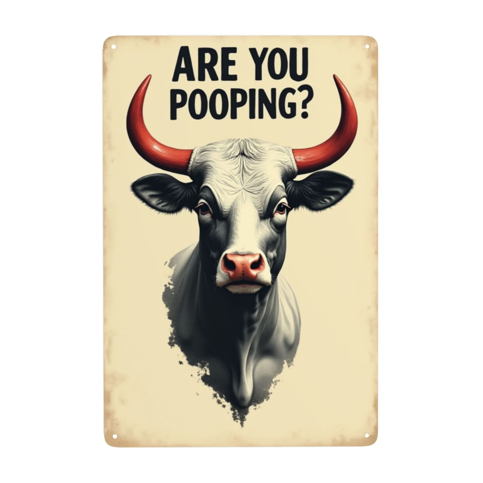 8×12 inch Funny Bathroom Metal Signs Are You Pooping Vintage Tin Sign ...