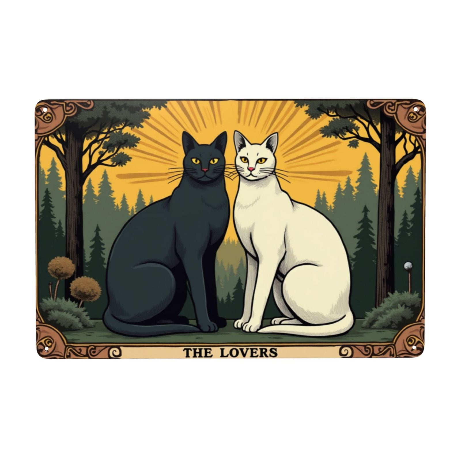 8×12 inch Vintage Cat Lovers Tin Sign Metal Sign Poster Wall Art Decor ...