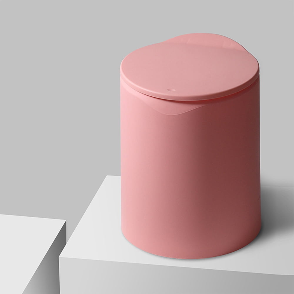8/12L Trash Can Tube With Cover Desktop Trash Waste Baskets for Kitchen ...
