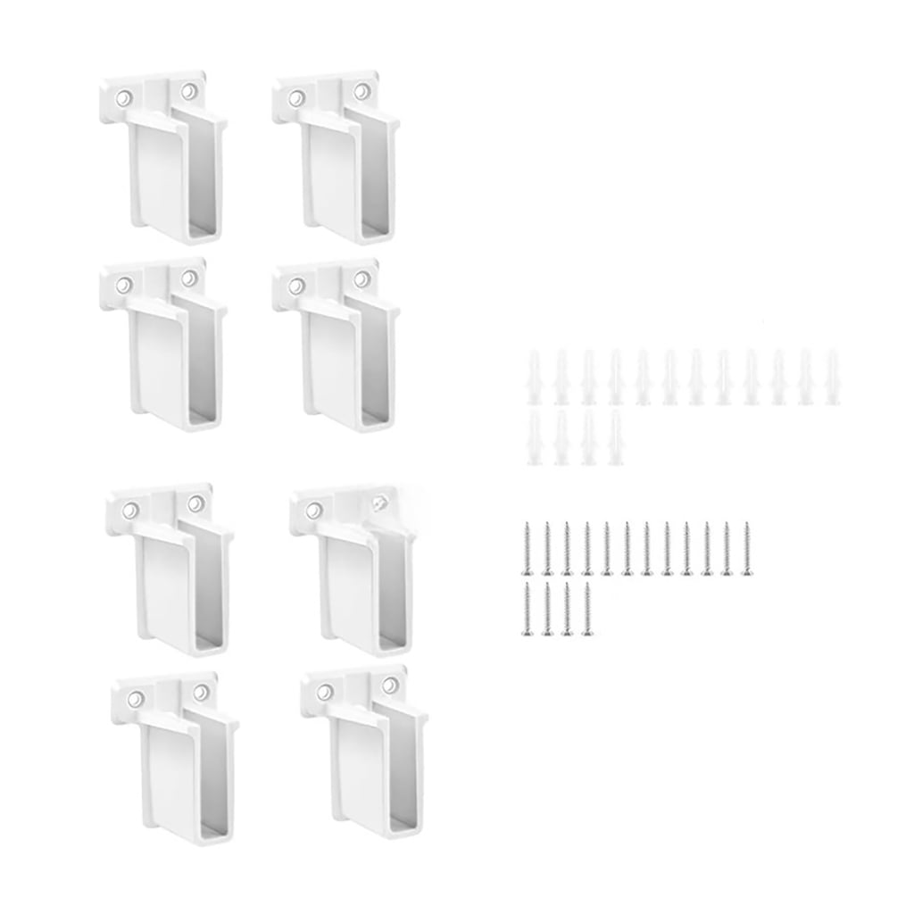 8/12Pcs Closet Rod Socket Mounting Brackets Wire Shelf Corner Bracket ...
