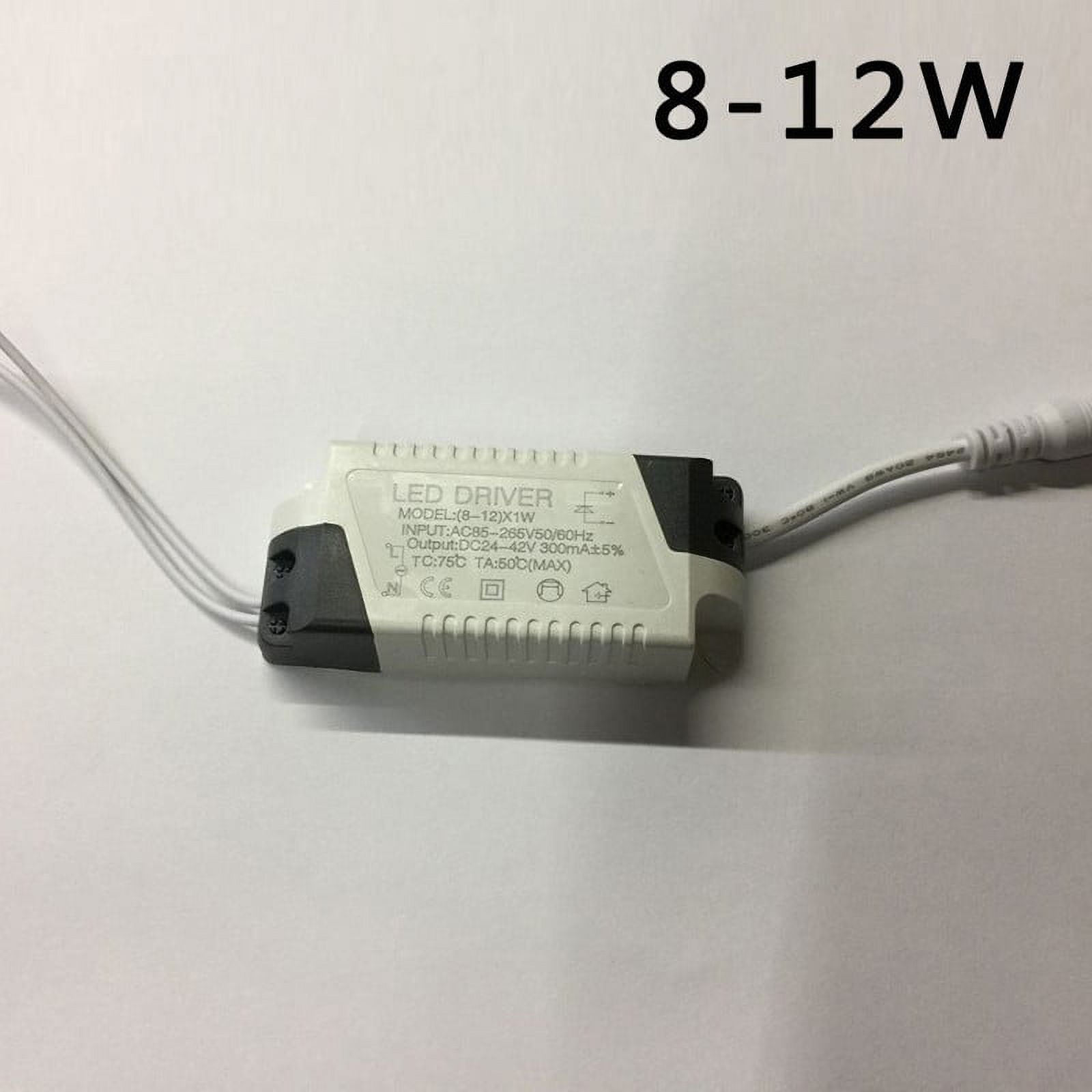 8-12W LED Driver 300mA Constant Current High Power AC 85-265V Output 24-48V, External Power ...
