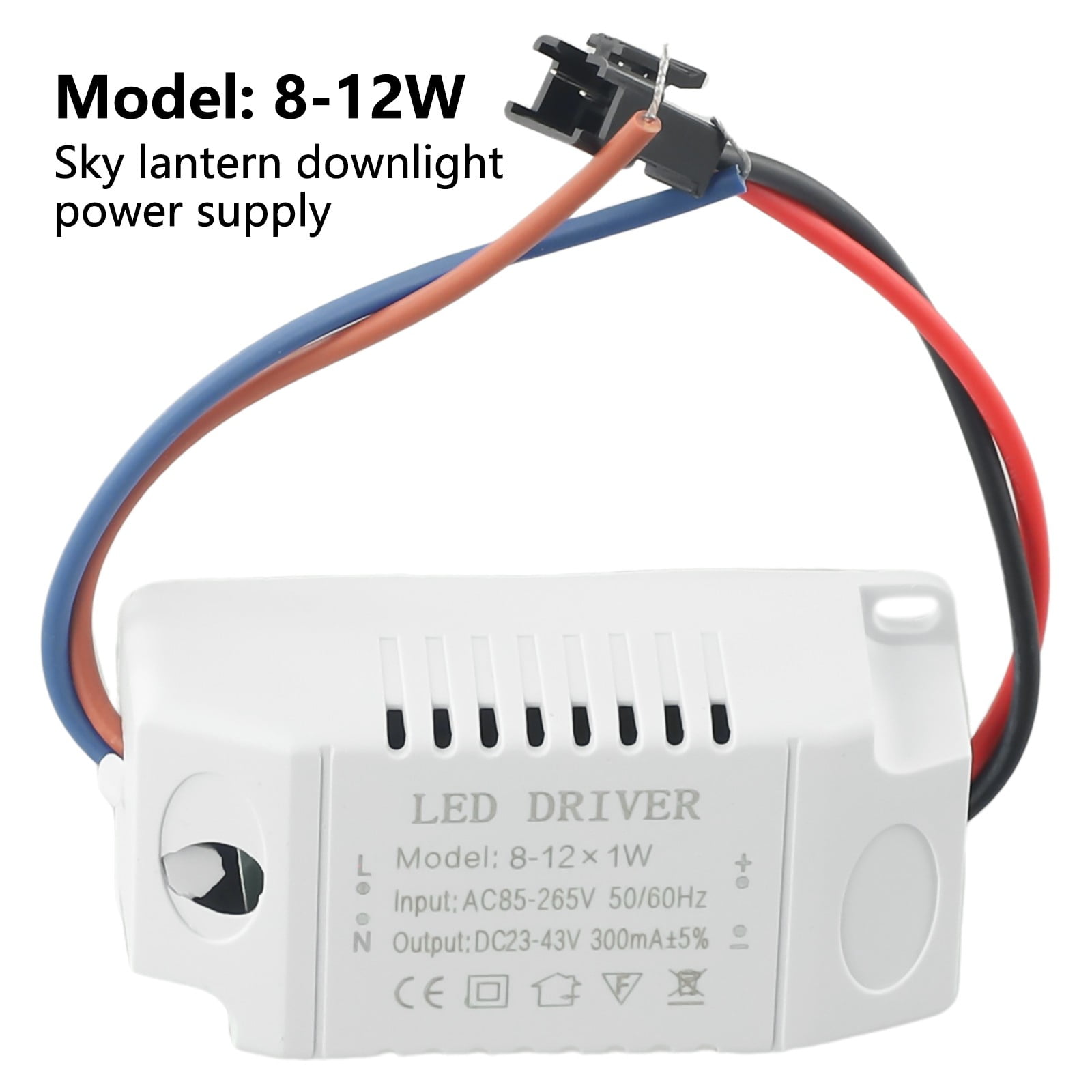 8-12W LED Driver Power Transformer Ceiling Light Panel Light Driver ...