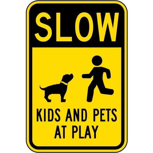 8*12inchs Vintage Metal Sign Slow Autistic Child At Play Metal Tin Sign ...