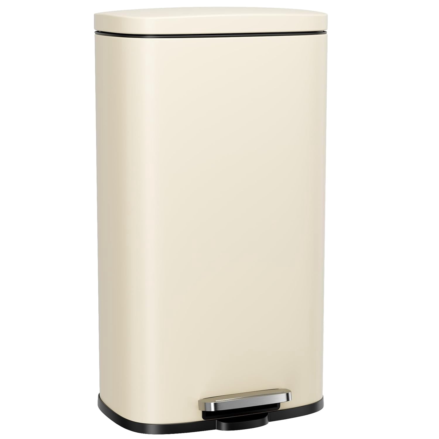 8/13.2 Gallon Step Trash Can, Stainless Steel Garbage Bin, Soft-Close ...