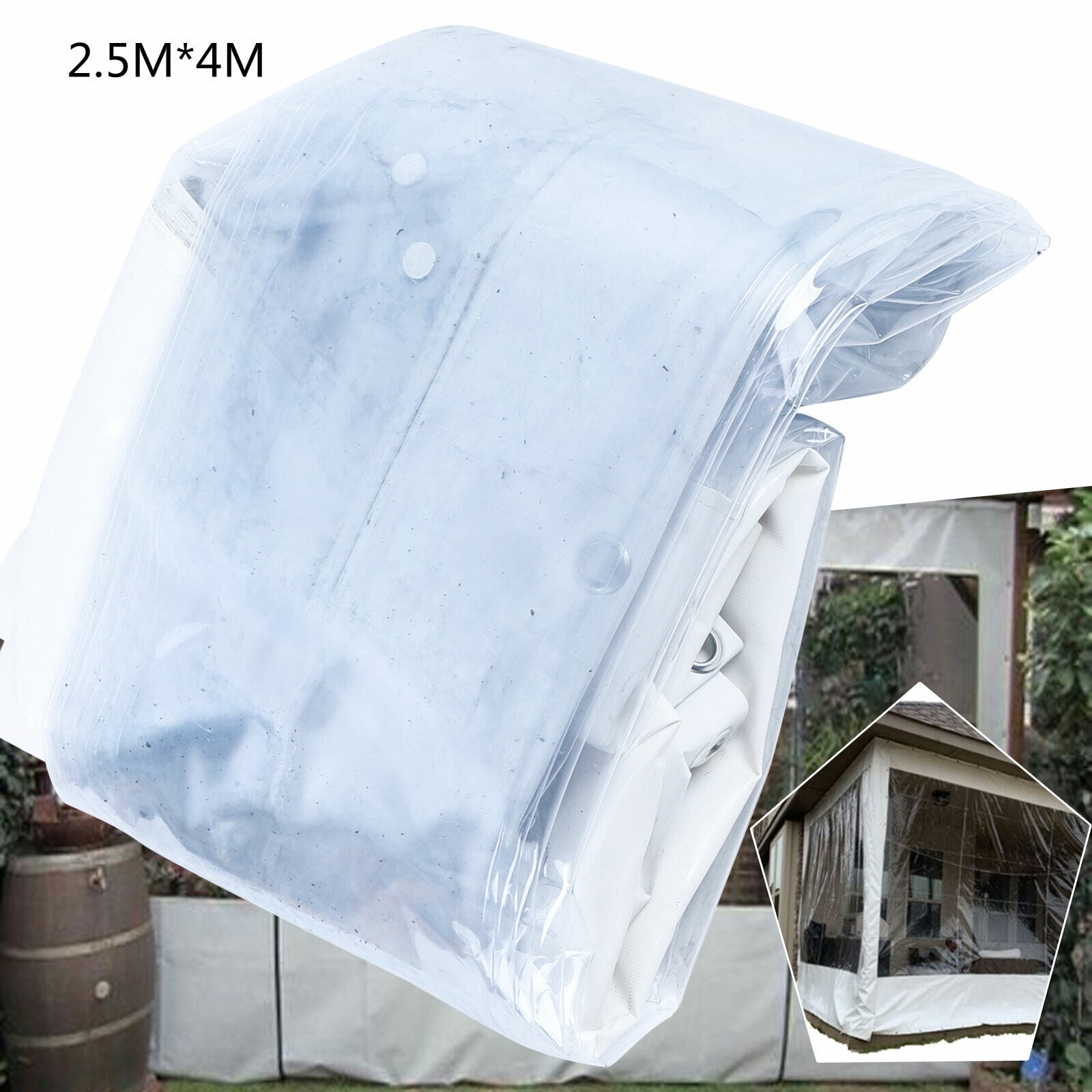 8*13FT Waterproof Sun-Proof PVC Clear Sun-Proof Awning Canopy Tents ...