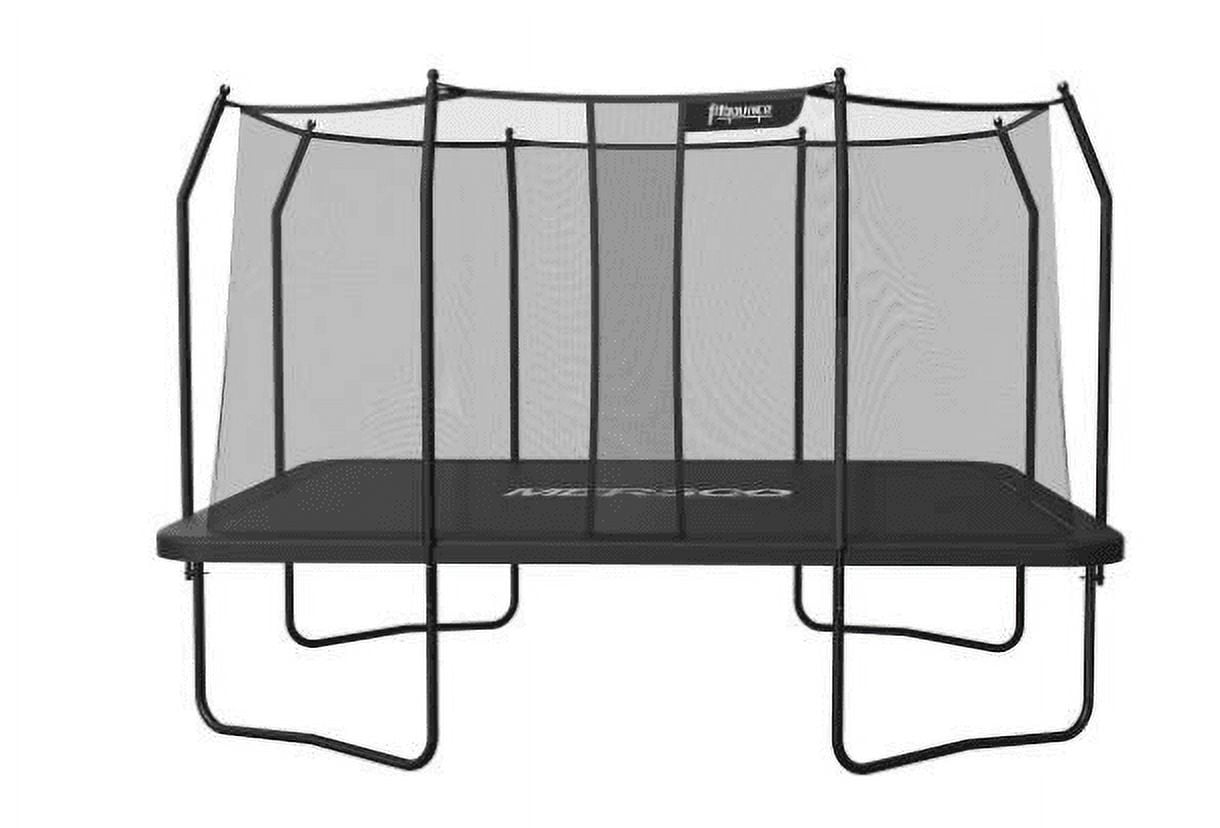 8*14FT Trampoline with Basketball Hoop and Shoe Bag for Kids Teens ...