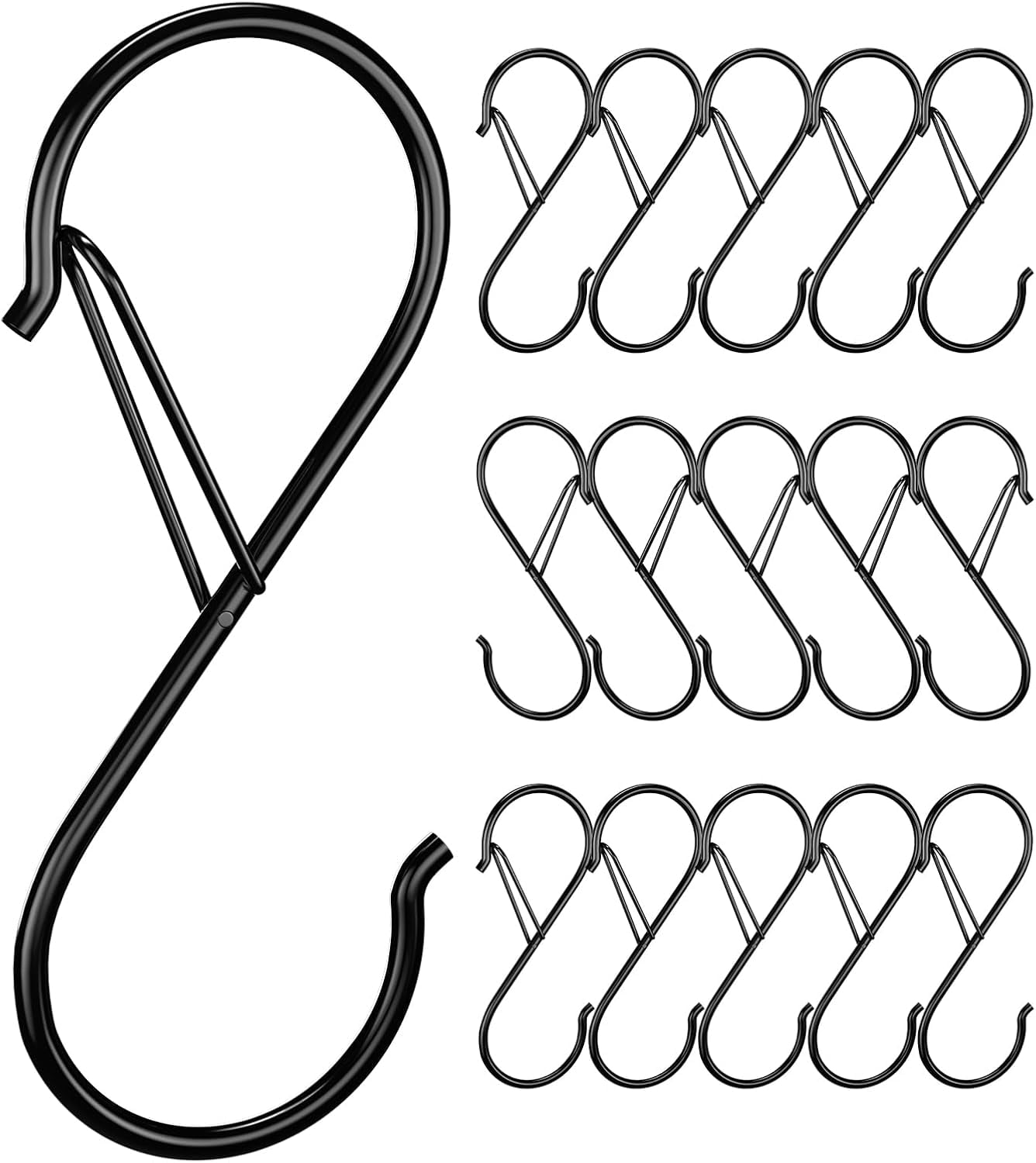 8/16/24 Pcs S Hooks - 3.5 Inch Heavy Duty S Hooks for Hanging, Small ...