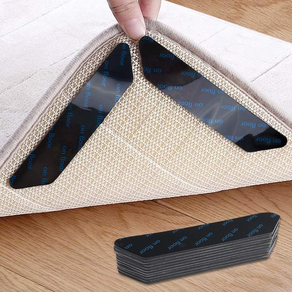 8/16/32 PCS Anti-Slip and Reusable Rug Grippers for Wooden and Hard ...