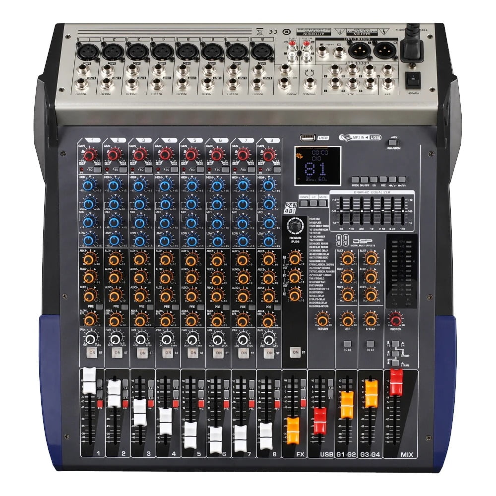 8 / 16 Channel Mixer Stage Performance Family KTV Live USB Mixer Mixer ...