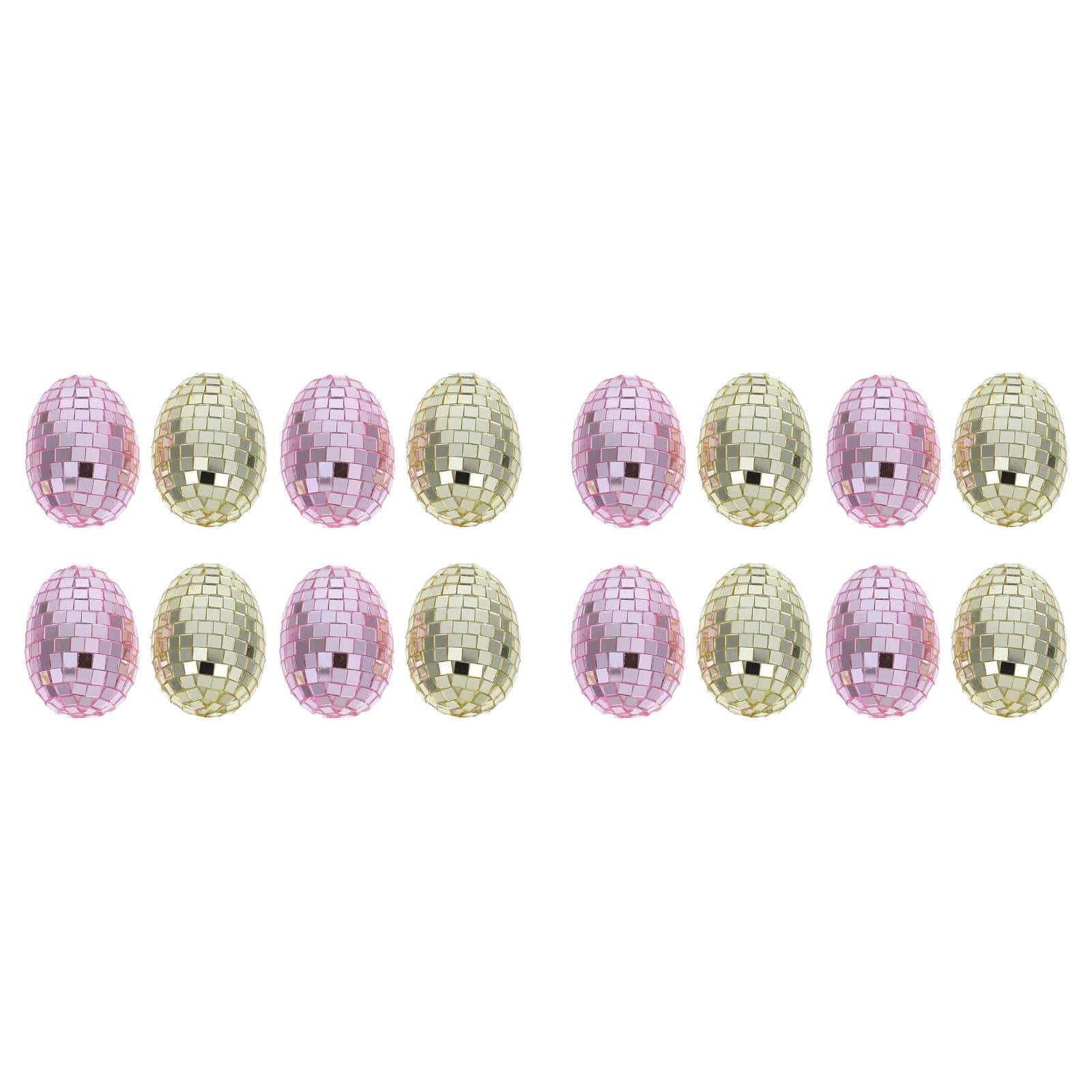 8/16 Pack Easter Mirror Egg Ornaments Glass Reflective Decorations ...