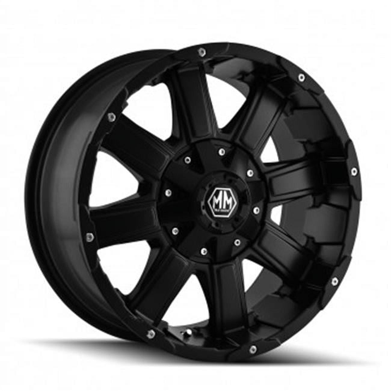 8-165.1, 8-170 PCD Chaos Matte Black Wheel - Walmart.com